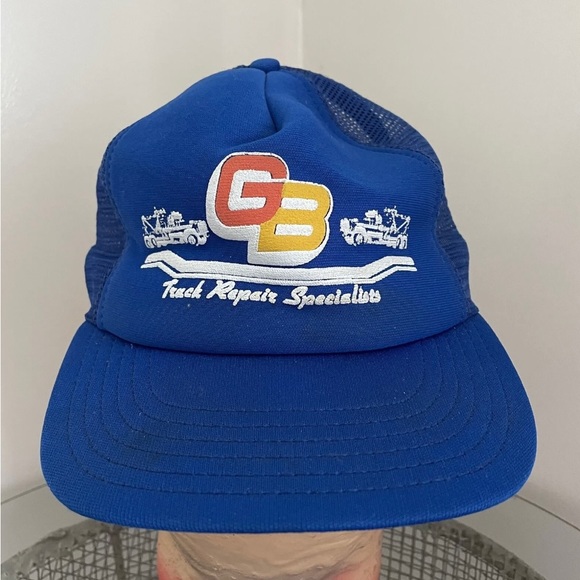 Accessories | Vintage Gb Truck Repair Specialists Trucker Snapback Hat ...